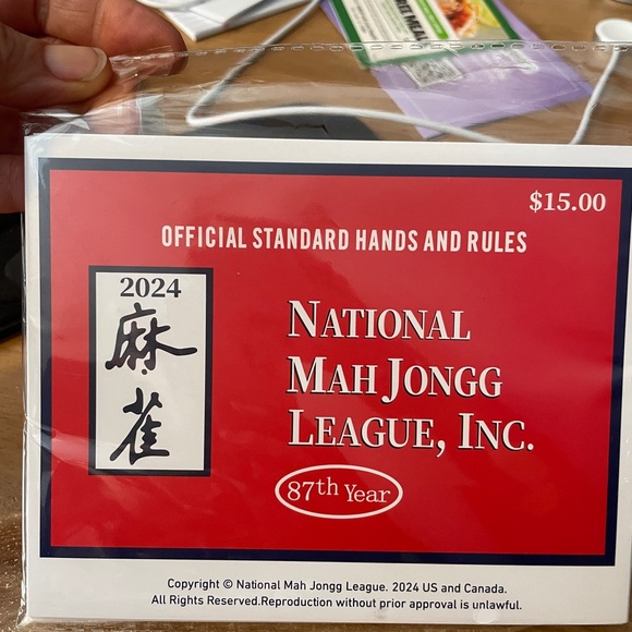 Games | 4 X National Mah Jongg 224 Rule Card Mahjongg Cards Official ...